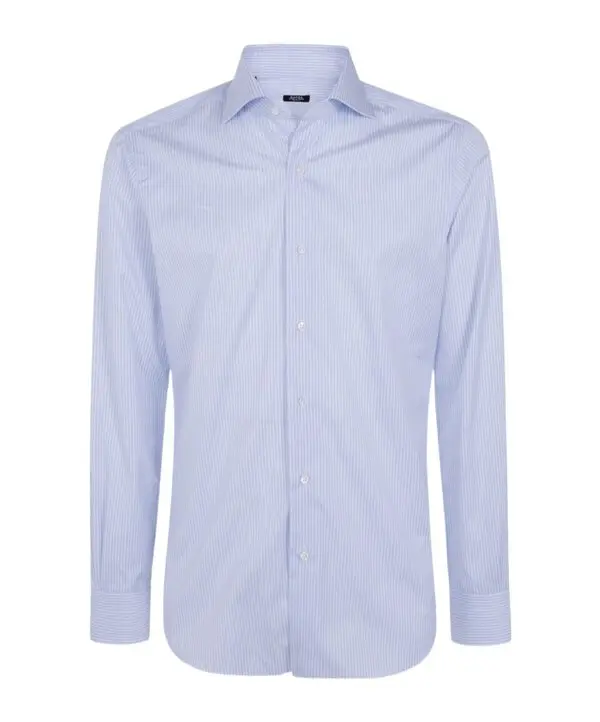 BARBA NAPOLI Long-sleeved Shirt - Light Blue