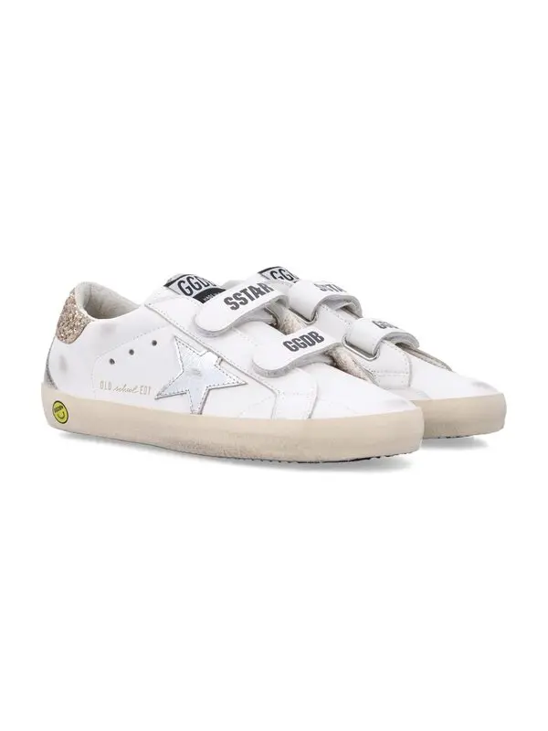 GOLDEN GOOSE Round-toe Sneakers With Velcro Fastening