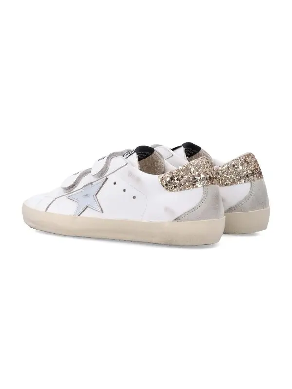 GOLDEN GOOSE Round-toe Sneakers With Velcro Fastening
