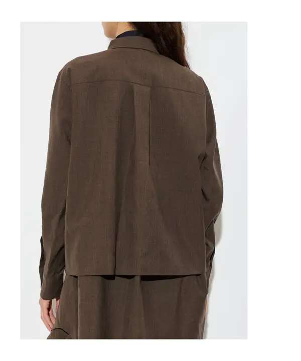 Sacai Wool Shirt Dress