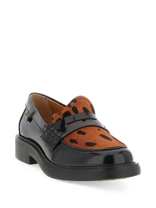 TOD'S Animal-print Gommini Loafers