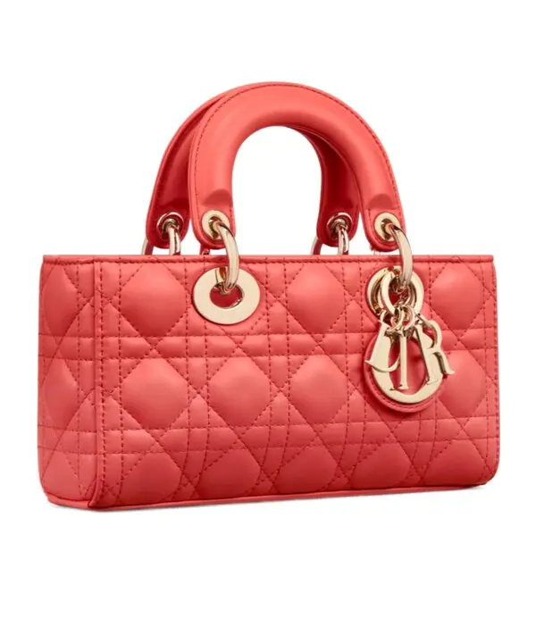 Dior Small Iviera Lady D-joy Bag - Coral