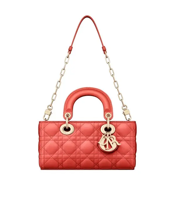 Dior Small Iviera Lady D-joy Bag - Coral