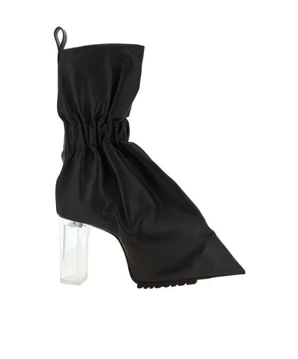 Rick Owens Pull On Cuffed Taquito Ankle Boots - Black