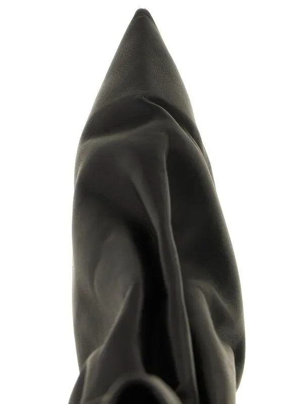 Rick Owens Pull On Cuffed Taquito Ankle Boots