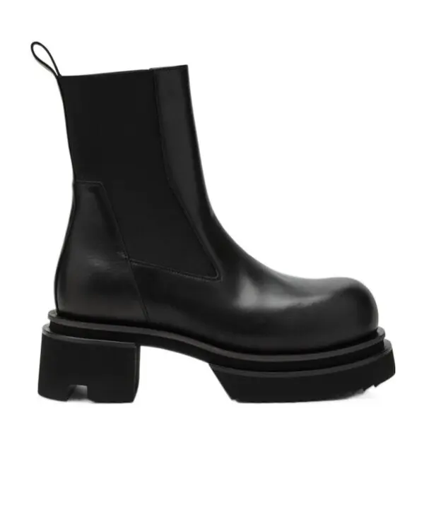 Rick Owens Beatle Gabe Leather Chelsea Boots - Black