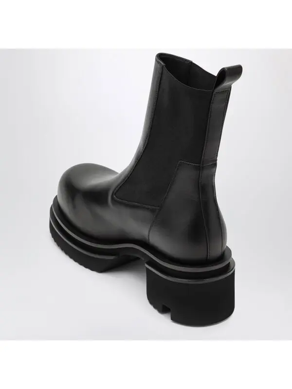 Rick Owens Beatle Gabe Leather Chelsea Boots - Black