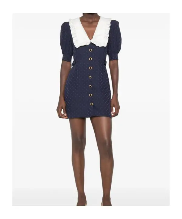 Alessandra Rich Jacquard Mini Dress