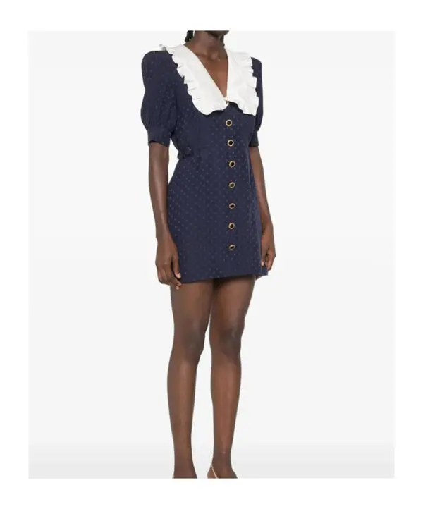 Alessandra Rich Jacquard Mini Dress