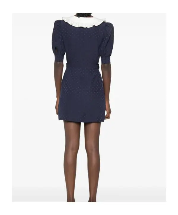 Alessandra Rich Jacquard Mini Dress