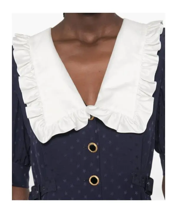 Alessandra Rich Jacquard Mini Dress