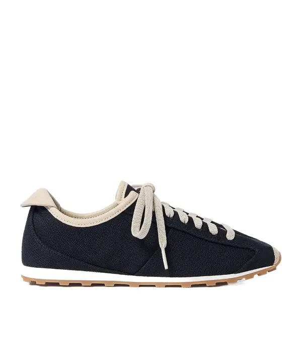 Jacquemus Lace-up Canvas Sneakers - Black