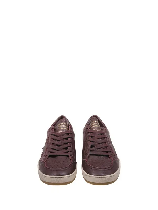 GOLDEN GOOSE Ball Star Lace-up Sneakers - Wine Red