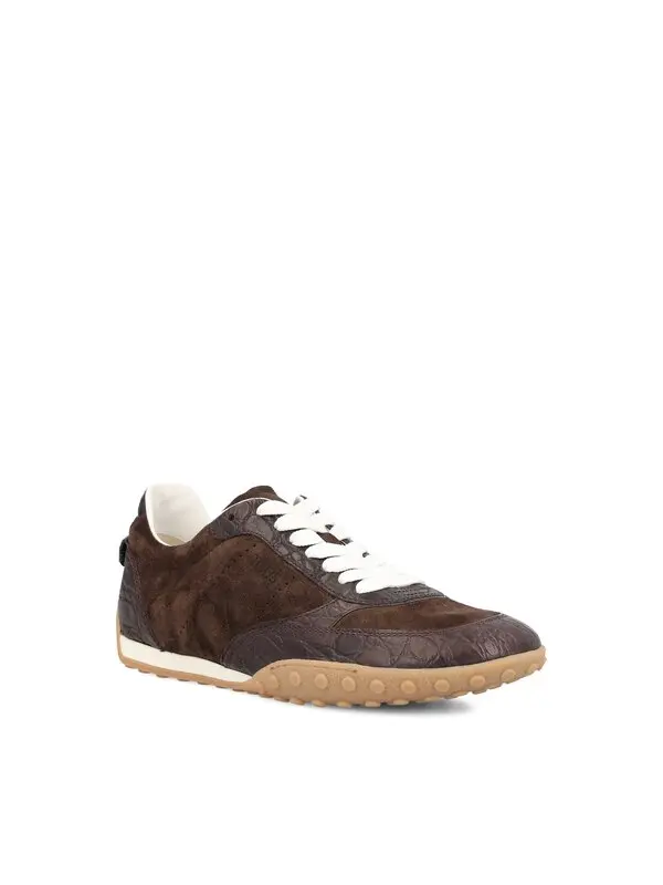 TOD'S Embossed Lace-up Sneakers