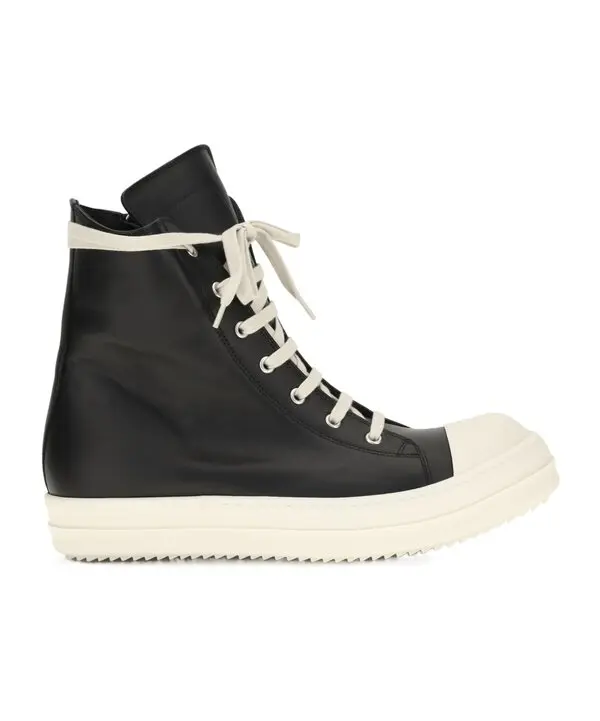 Rick Owens Lace-up High-top Sneakers - Black