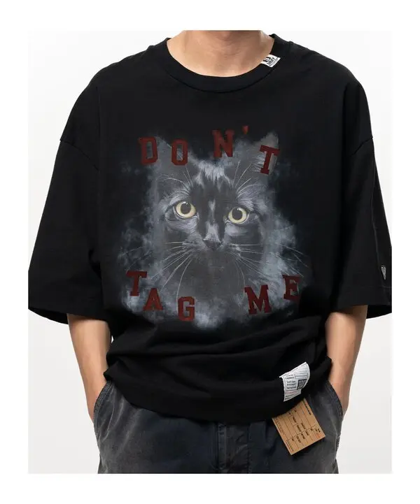 Mihara Yasuhiro Cat-printed T-shirt