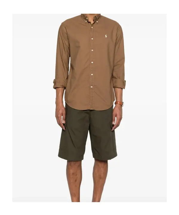 Polo Ralph Lauren Logo Embroidered Curved Hem Shirt
