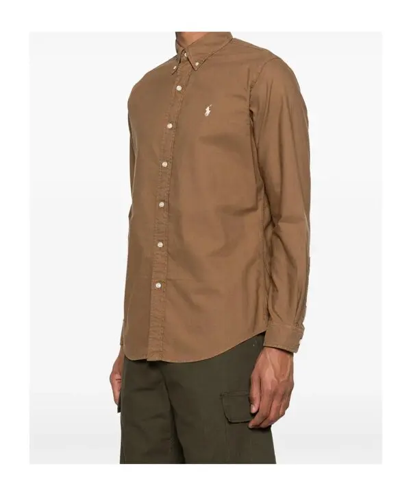 Polo Ralph Lauren Logo Embroidered Curved Hem Shirt