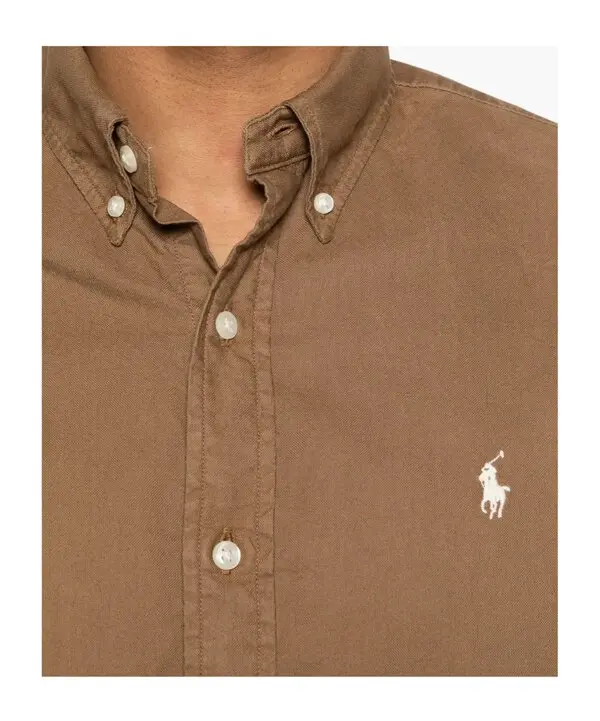 Polo Ralph Lauren Logo Embroidered Curved Hem Shirt