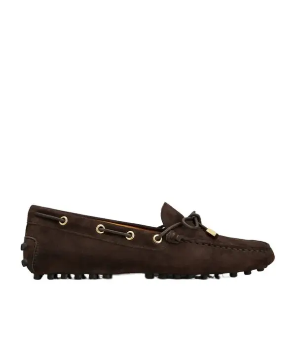 TOD'S Gommino Loafers In Suede - Brown