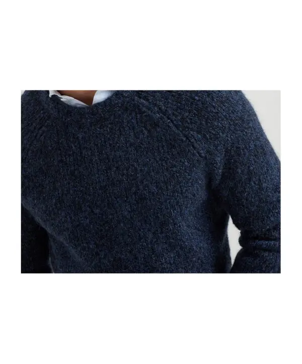 Brunello Cucinelli Crewneck Knitted Jumper - Navy Blue