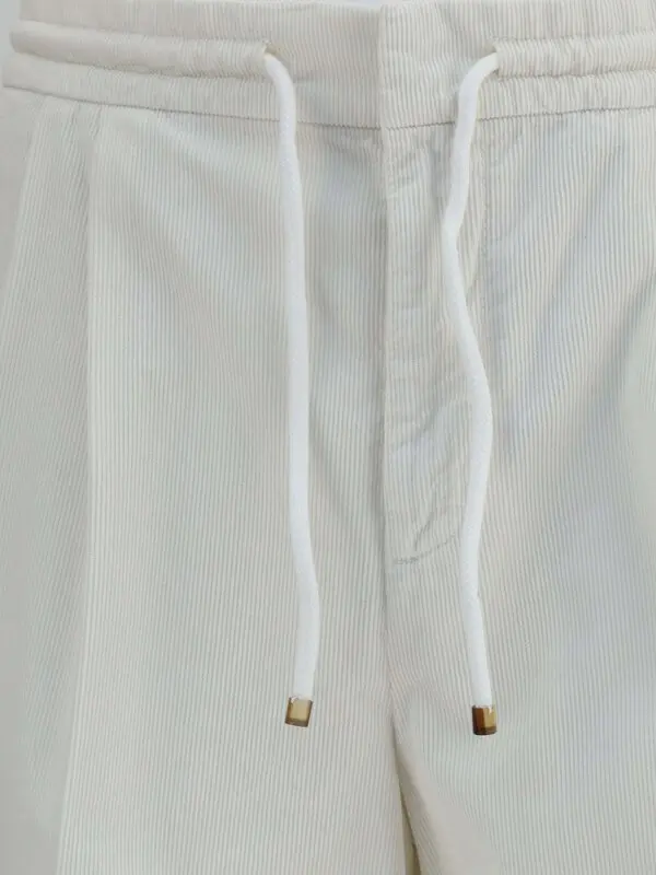 Brunello Cucinelli Drawstring Tapered Leg Trousers