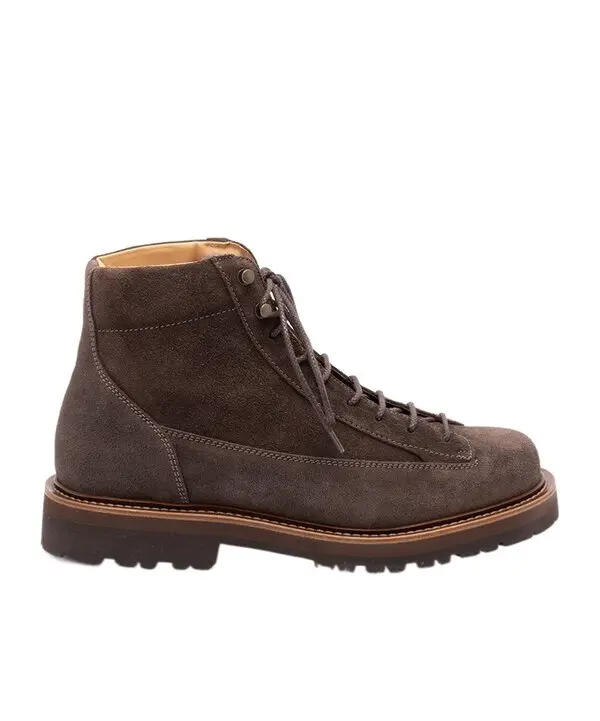 Brunello Cucinelli Waxed Urban Outdoor Boots - Brown