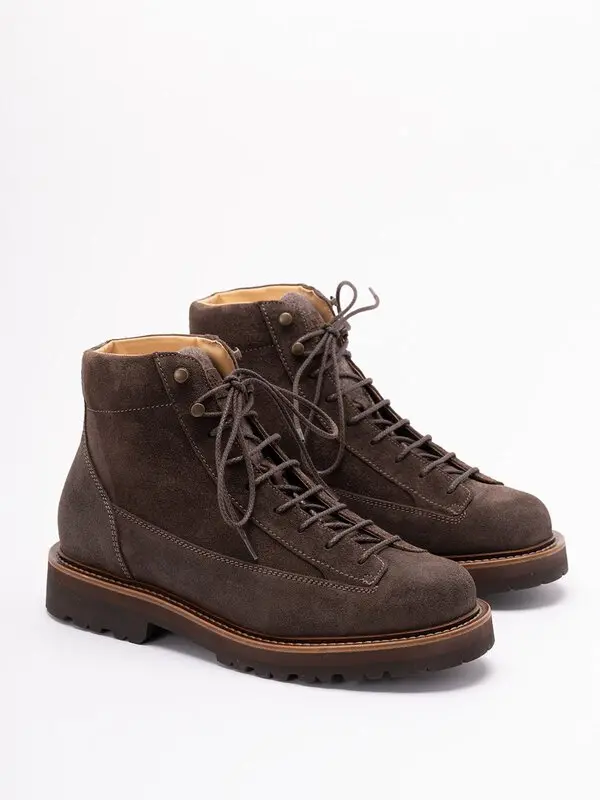Brunello Cucinelli Waxed Urban Outdoor Boots