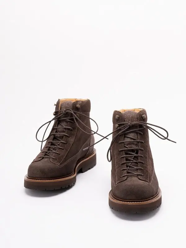 Brunello Cucinelli Waxed Urban Outdoor Boots