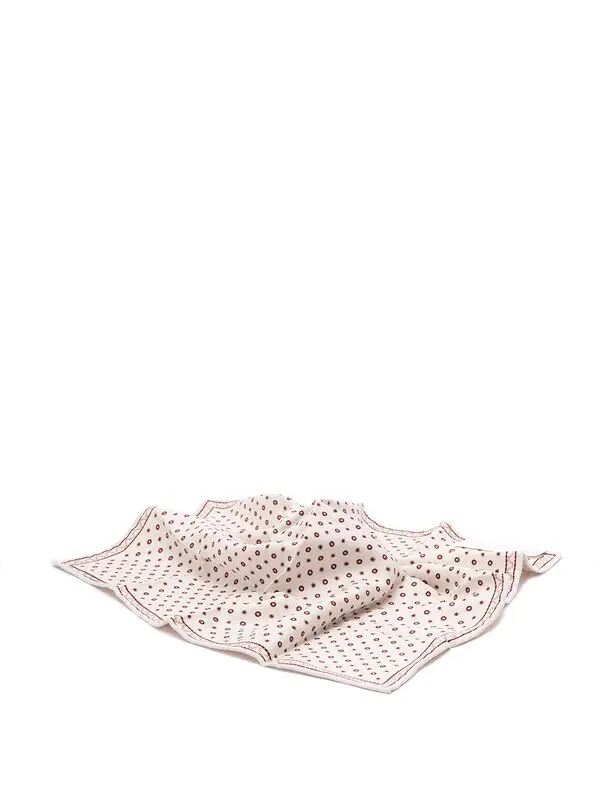 Brunello Cucinelli Geometric-pattern Scarf - White