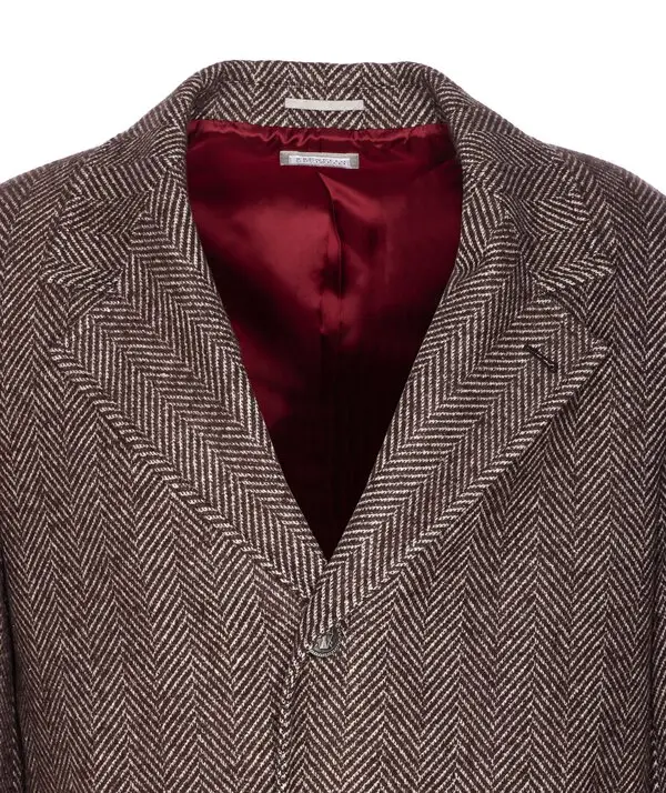 Brunello Cucinelli Single-breasted Straight Hem Coat