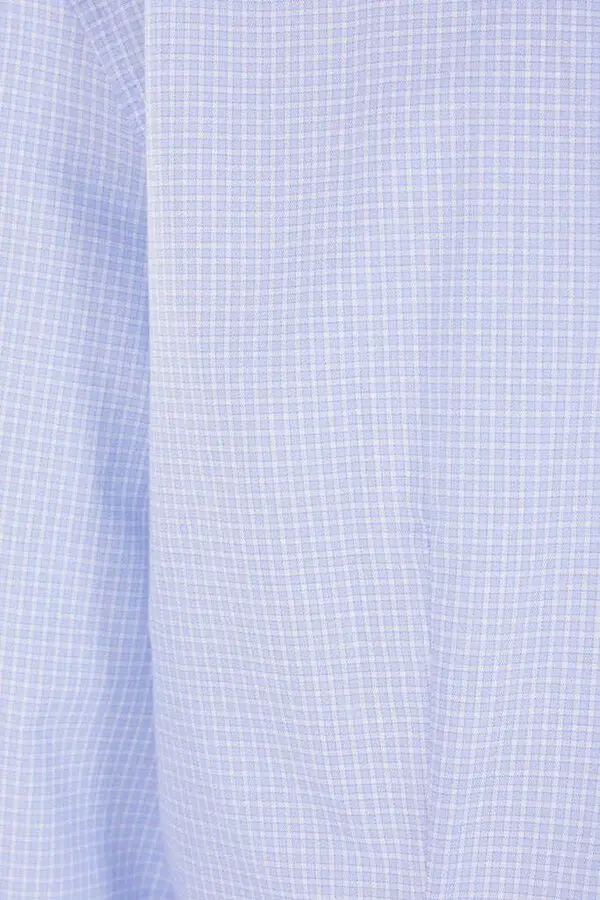 Brunello Cucinelli Striped Curved Hem Shirt
