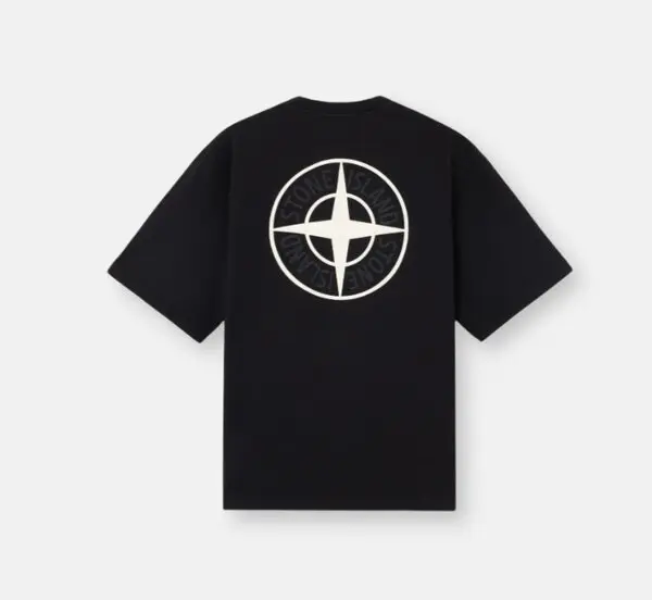 Stone Island Logo Printed Crewneck T-shirt