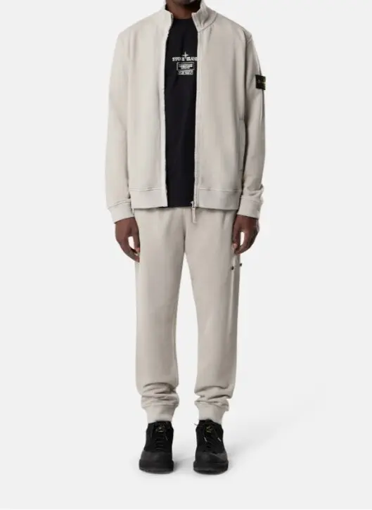 Stone Island Logo Printed Crewneck T-shirt