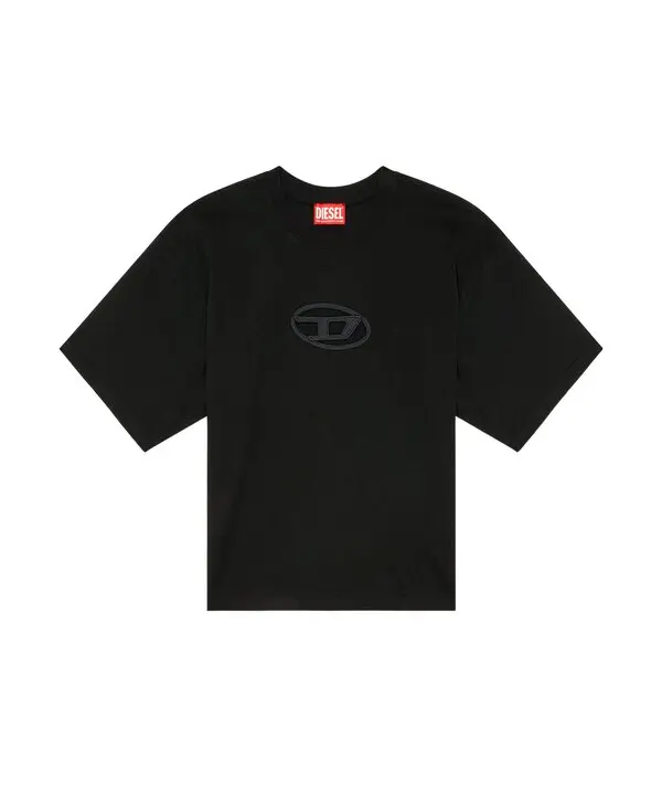 DIESEL® T-buxt-crop-od Boxy T-shirt - Black