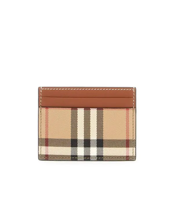 Burberry Vintage Checked Open Top Card Holder