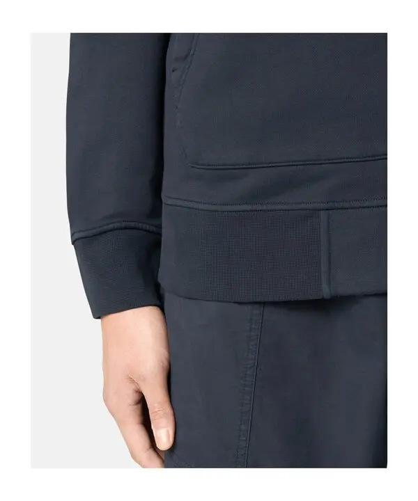 Stone Island Compass Patch Zip Up Sweatshirt