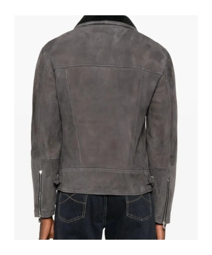 Brunello Cucinelli Suede Biker Jacket