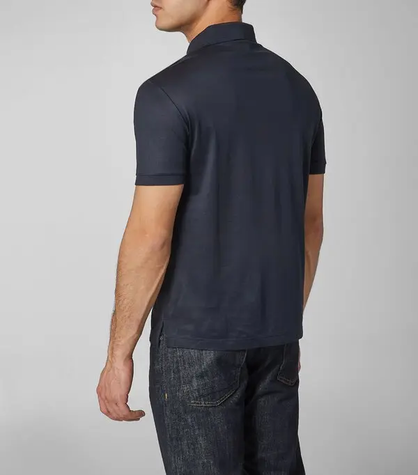 Emporio Armani Logo Patch Short-sleeved Polo Shirt