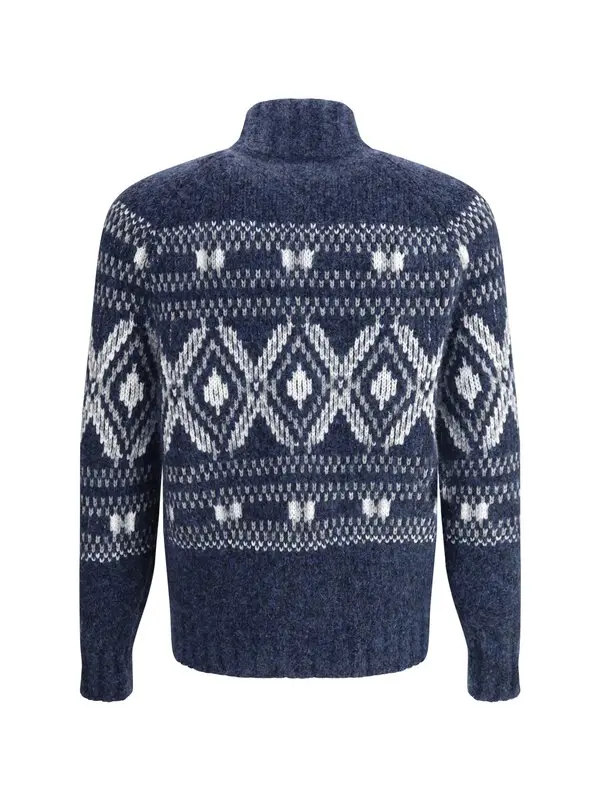 Brunello Cucinelli High Neck Zip-up Cardigan