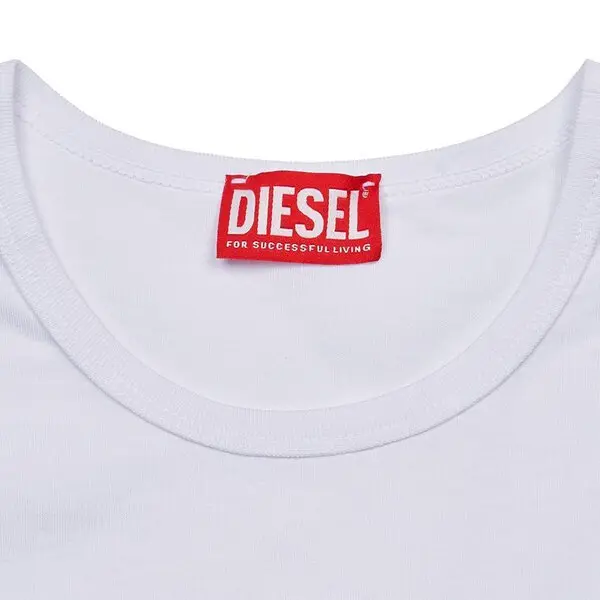 DIESEL® Embroidered D Patch T-shirt - White