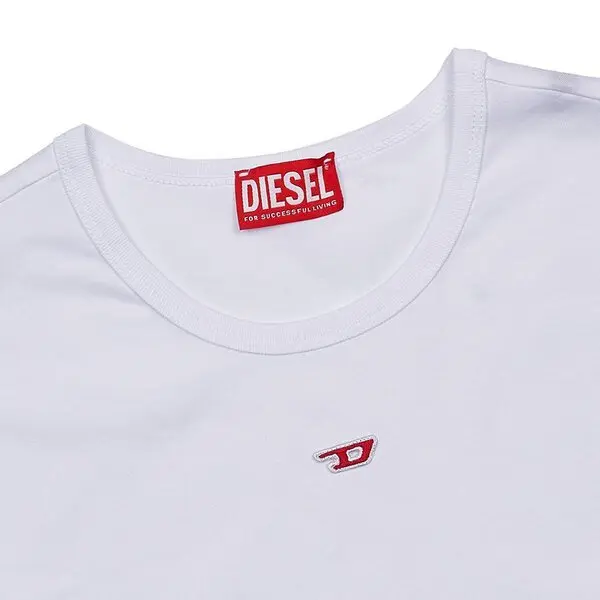 DIESEL® Embroidered D Patch T-shirt - White