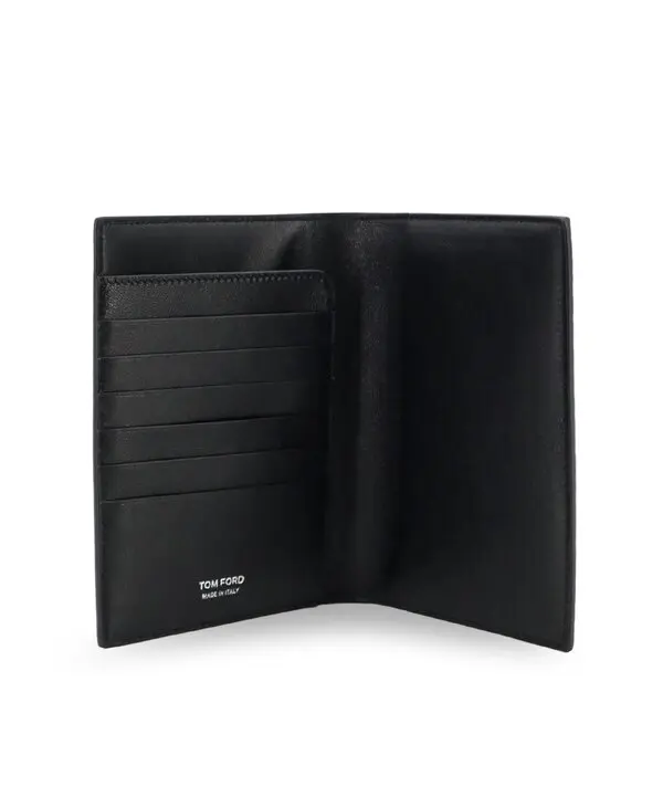TOM FORD Logo Embossed Exotic Line Passport Holder
