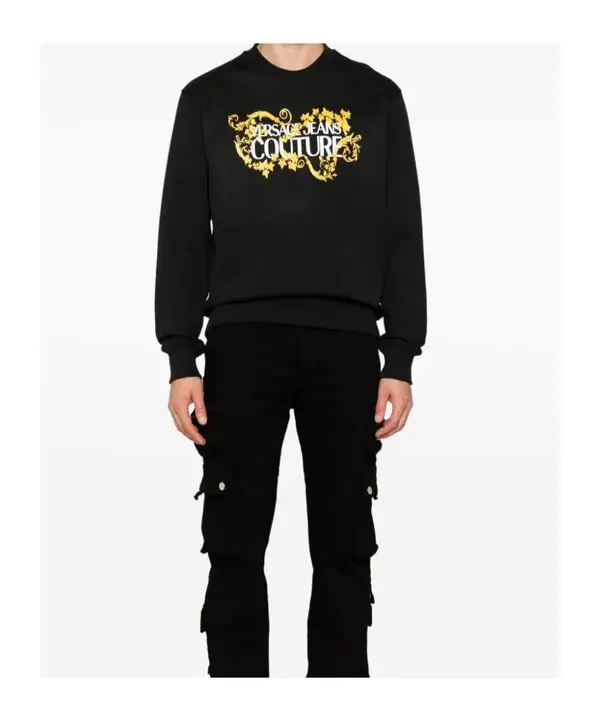 Versace Logo-print Cotton Sweatshirt