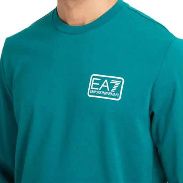 EA7 Logo Round-necked Sweater