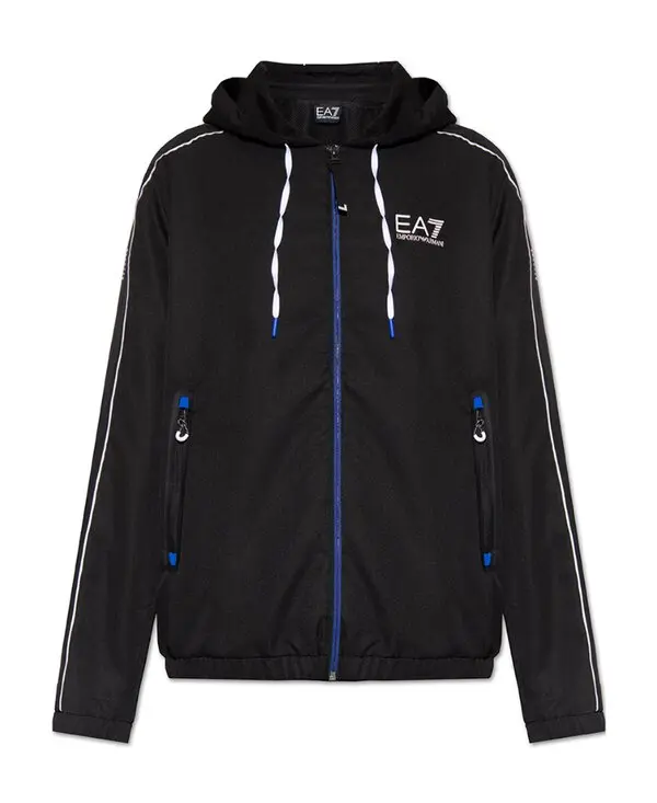 EA7 Logo-printed Drawstring Hoodie