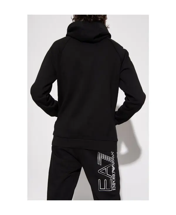 EA7 Logo-printed Drawstring Hoodie