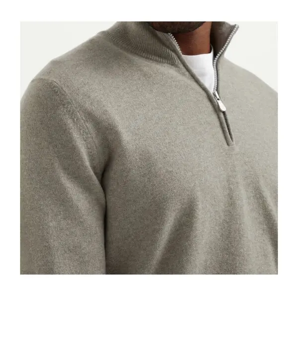 Brunello Cucinelli Quarter Zip Polo" Knit Shirt - No