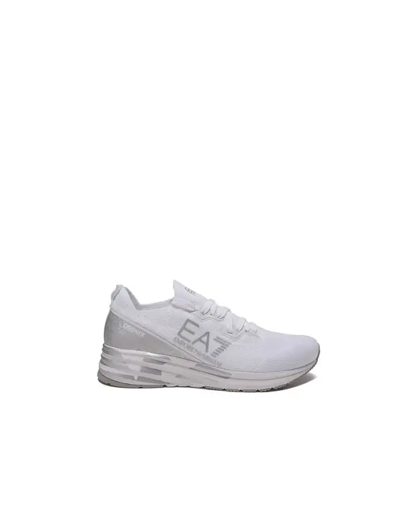 EA7 Logo-print Low-top Sneakers - Gray