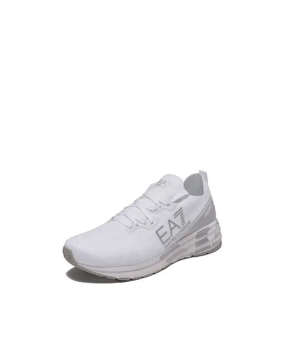 EA7 Logo-print Low-top Sneakers - Gray